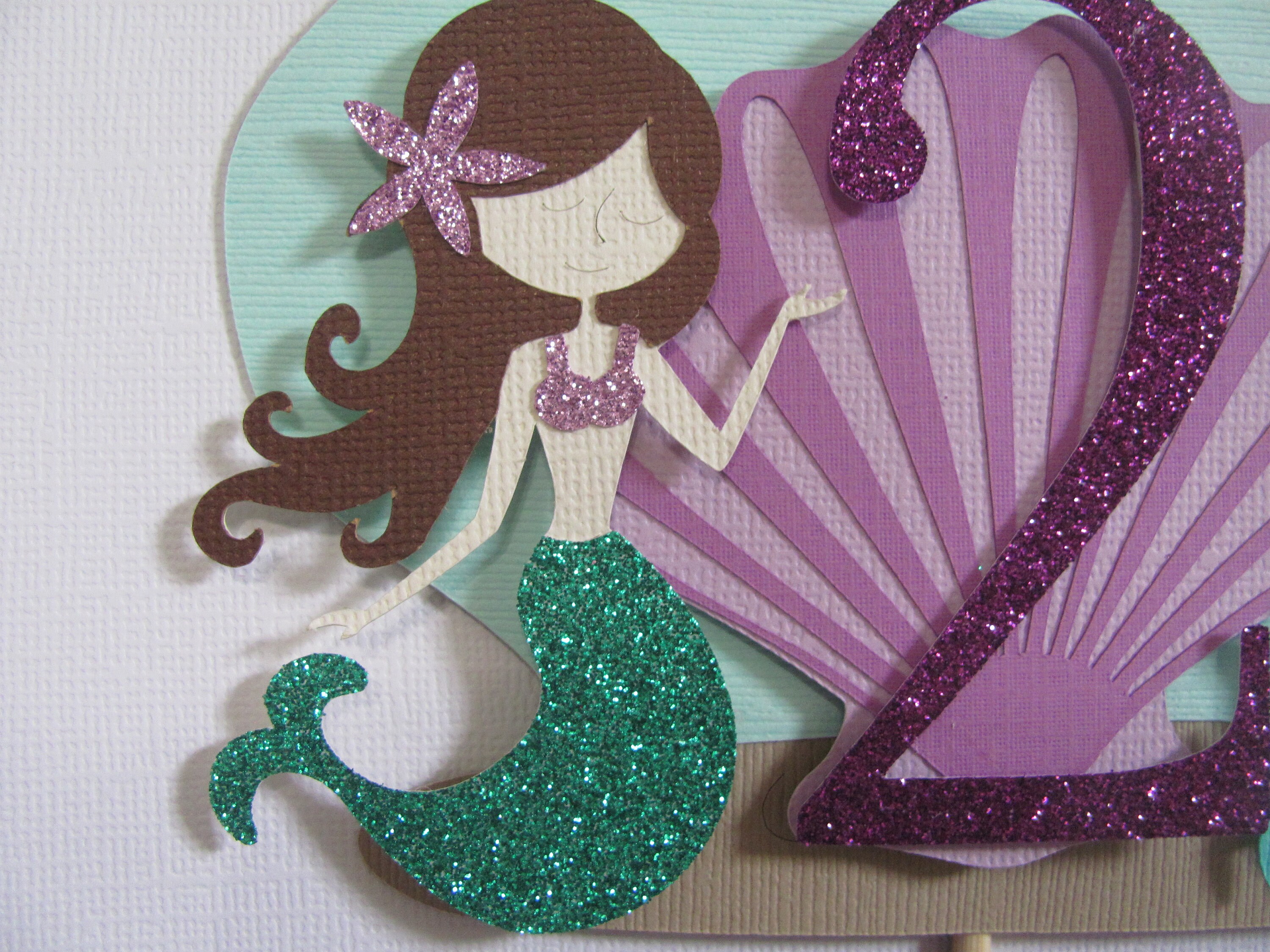 Topper de la torta de la sirena Topper del pastel de | Etsy México