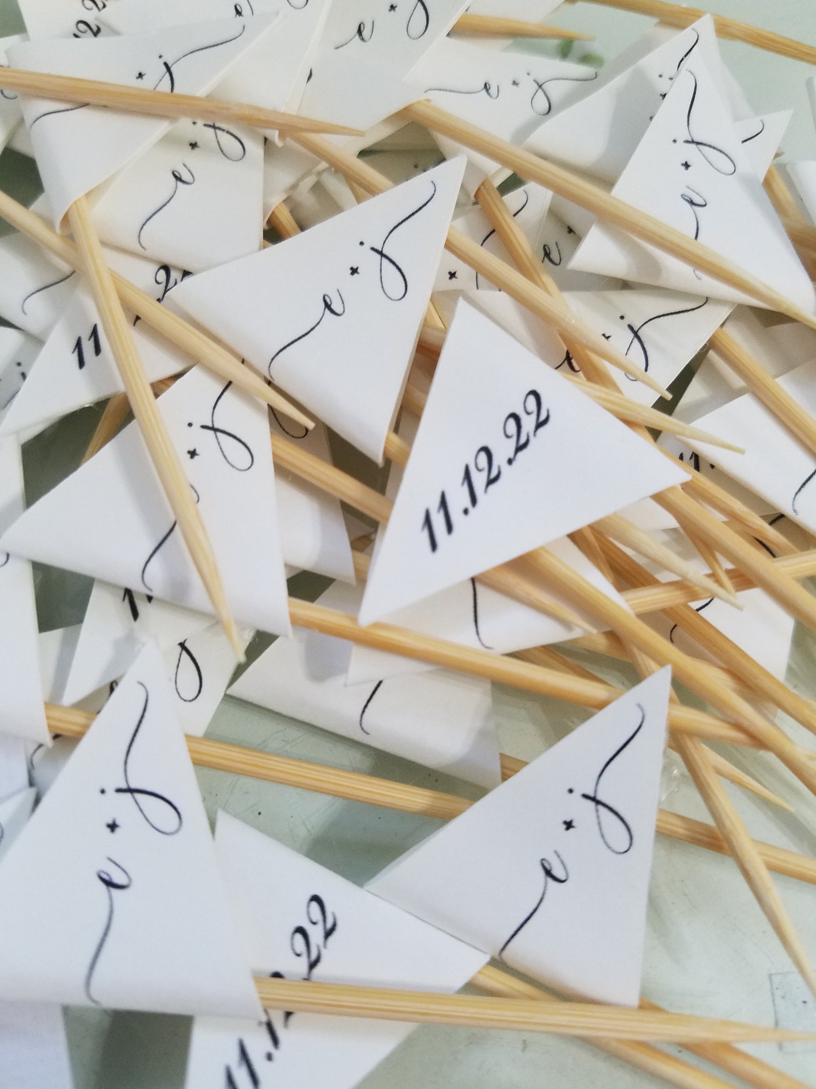 Personalized Flag Food Picks, Flag Cupcake Toppers, Monogram Food Picks ...