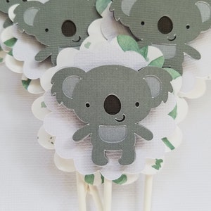 Koala Bear Cupcake Toppers Set of 12 Birthday Decorations - Etsy