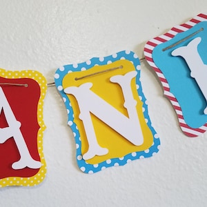 Circus Party, Carnival Party Decorations, Circus Birthday Banner ...