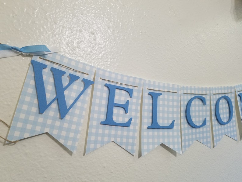Boy Baby Shower Banner Baby Shower Decorations Boy Baby - Etsy