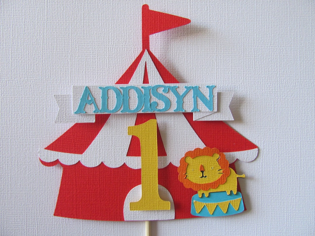 Circus Cake Topper, Birthday Cake Topper, Carnival Cake Topper, Circus ...