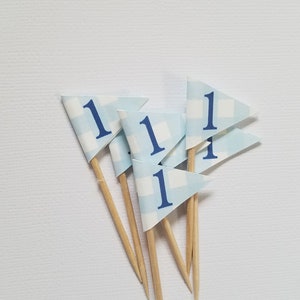 Personalized Flag Food Picks, Flag Cupcake Toppers, Set of 24, Teddy ...