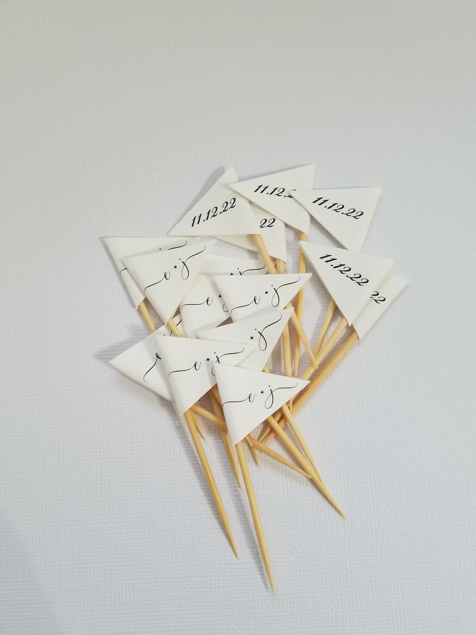 Personalized Flag Food Picks, Flag Cupcake Toppers, Monogram Food Picks ...