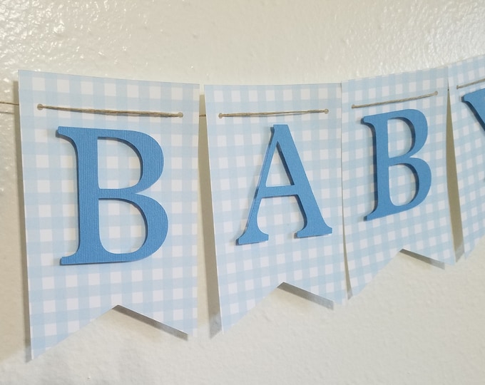Boy Baby Shower Banner Baby Shower Decorations Boy Baby | Etsy
