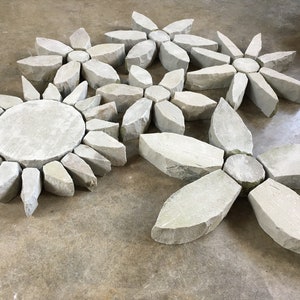 Stone Flowers Garden Art Flower Bouquet 1 - Etsy