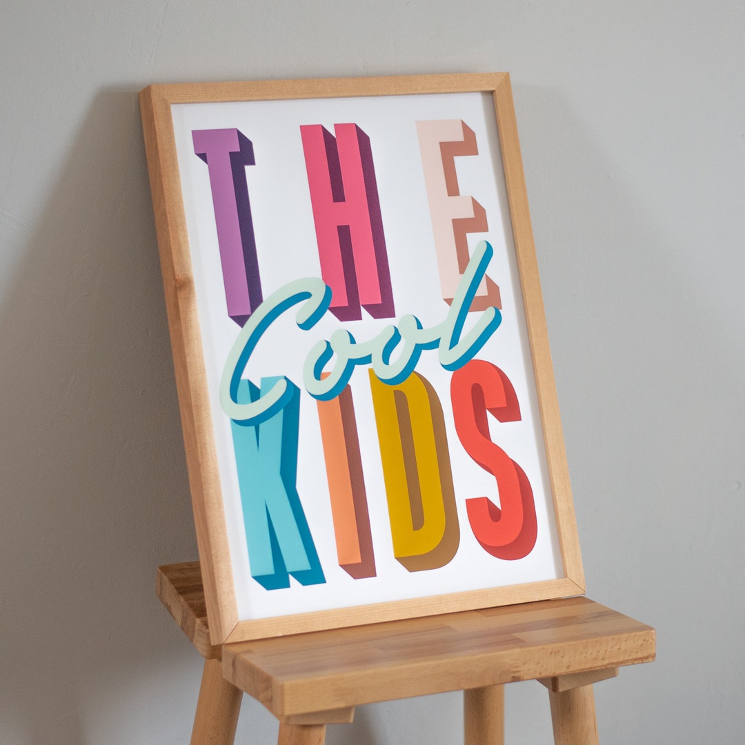 Playroom Prints - Cool Kids Fine Art Print - Kids Room Decor - Kids ...