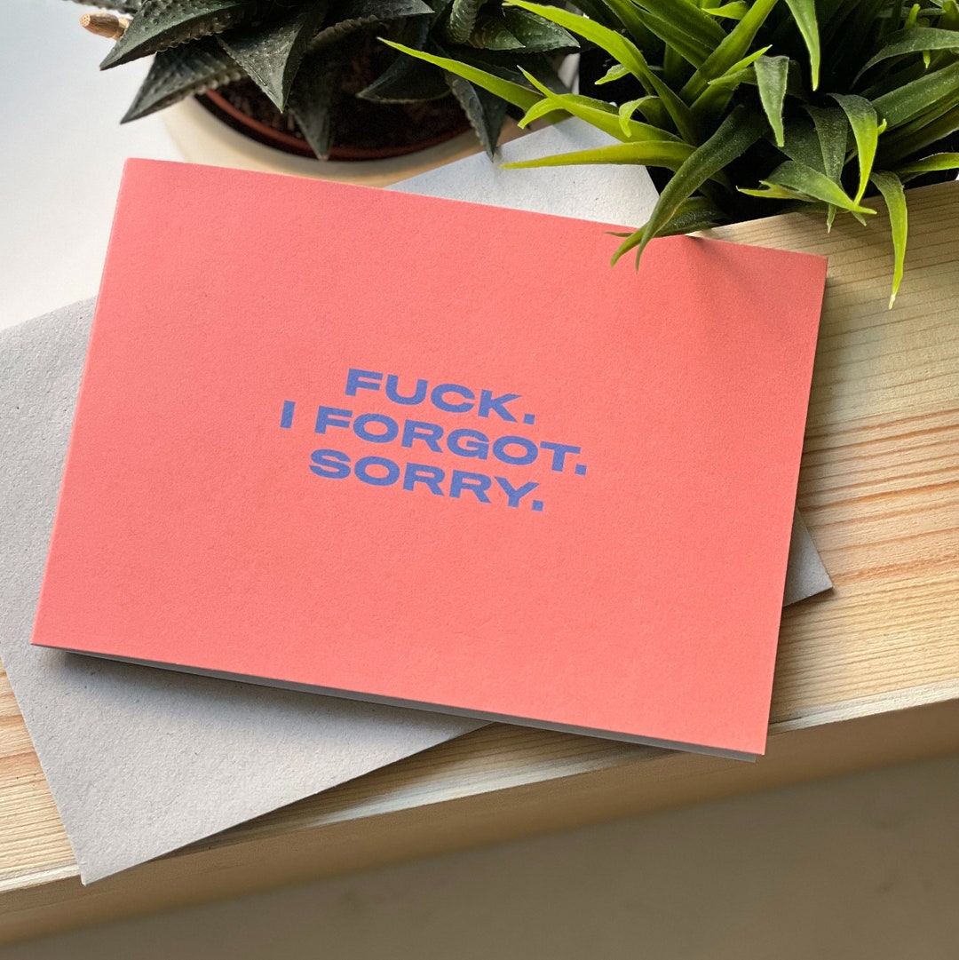 Belated Birthday Card Late Birthday Card Forgot Birthday Card Birthday ...