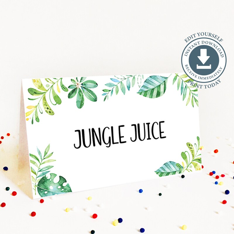 Jungle Table Tents - Etsy