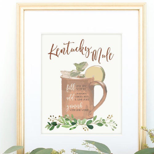 Oaks Lily Drink Sign Printable Horse Race Party Decoration - Etsy