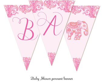 Pink orange banner | Etsy