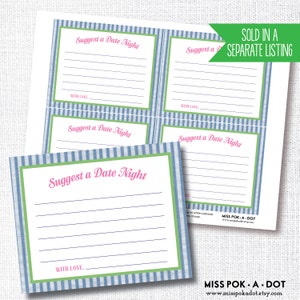 RECIPE CARD Coordinates With Preppy Seersucker Kentucky Derby Horse ...