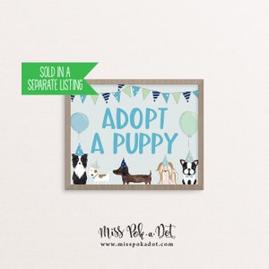 Puppy Dog Birthday Party Welcome Sign Editable Printable - Etsy