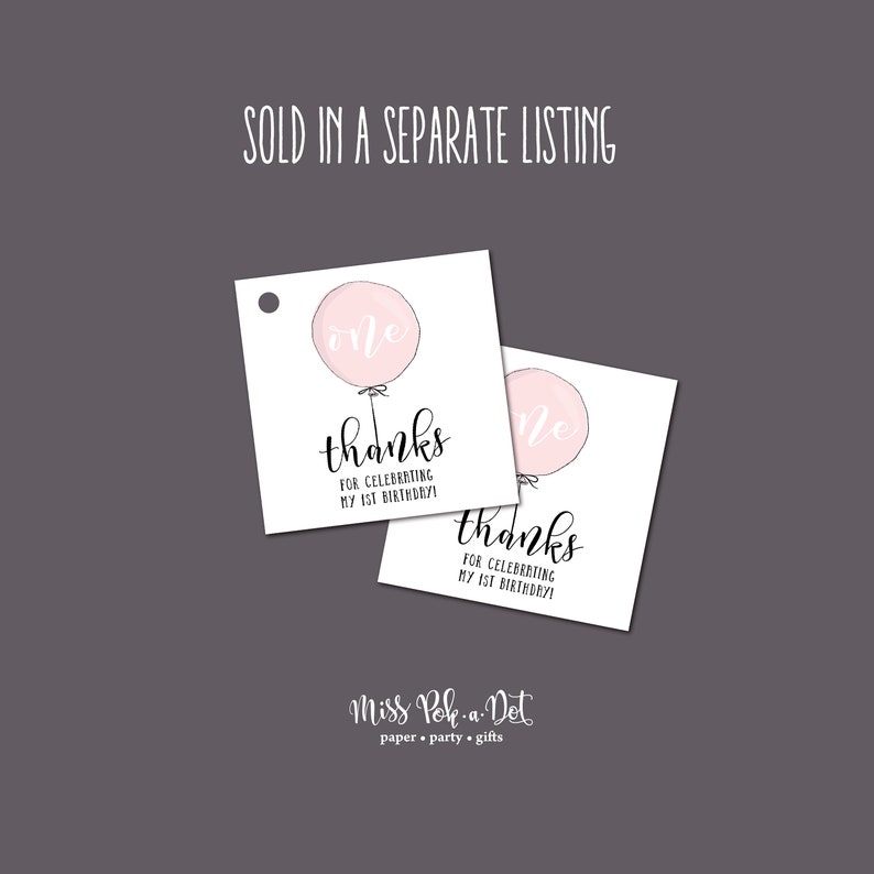 Pink Balloon Happy Birthday Pennant Banner Printable Party | Etsy