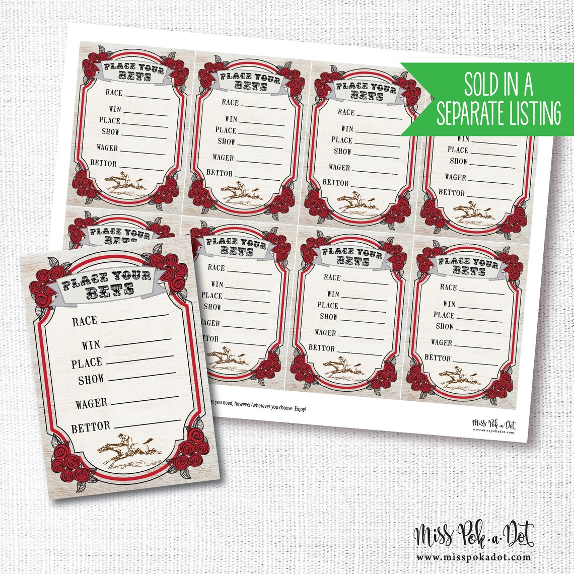 Betting Window Derby Party Sign, Printable, Horse Race Decoration, Win ...