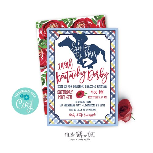 Kentucky Derby Invitation - Etsy