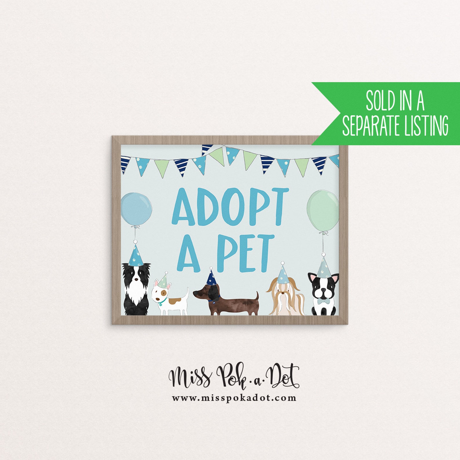 Grooming Station Sign Printable Dog Birthday Party Puppy | Etsy