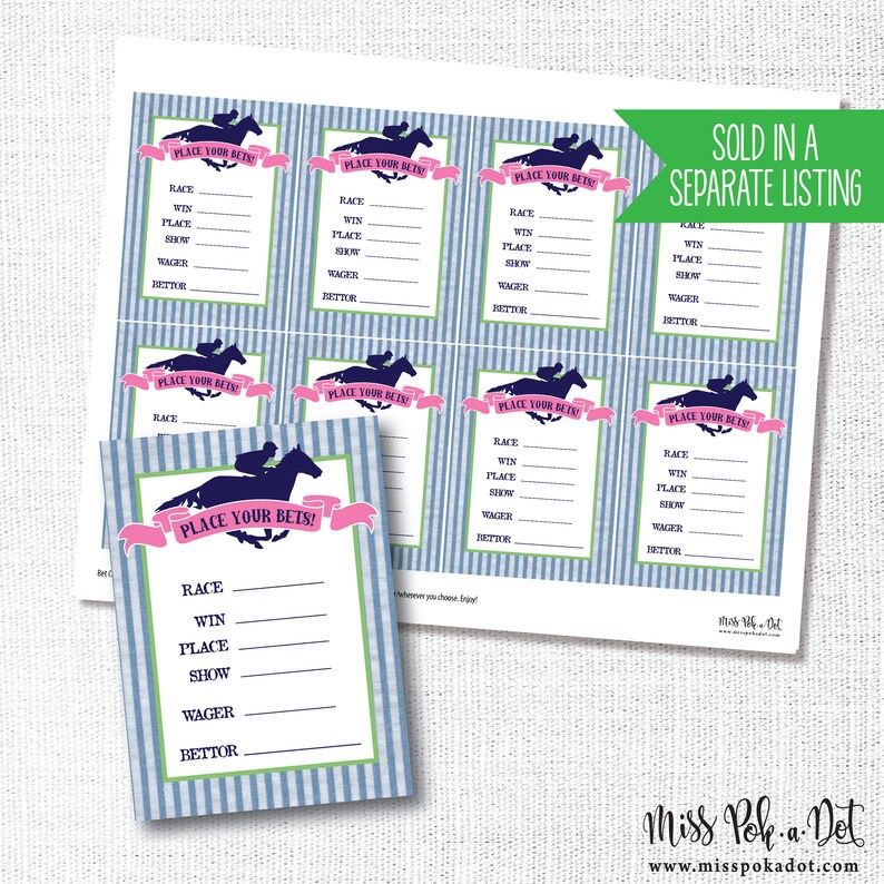 Betting Window Derby Party Sign, Printable, Horse Race Decoration ...