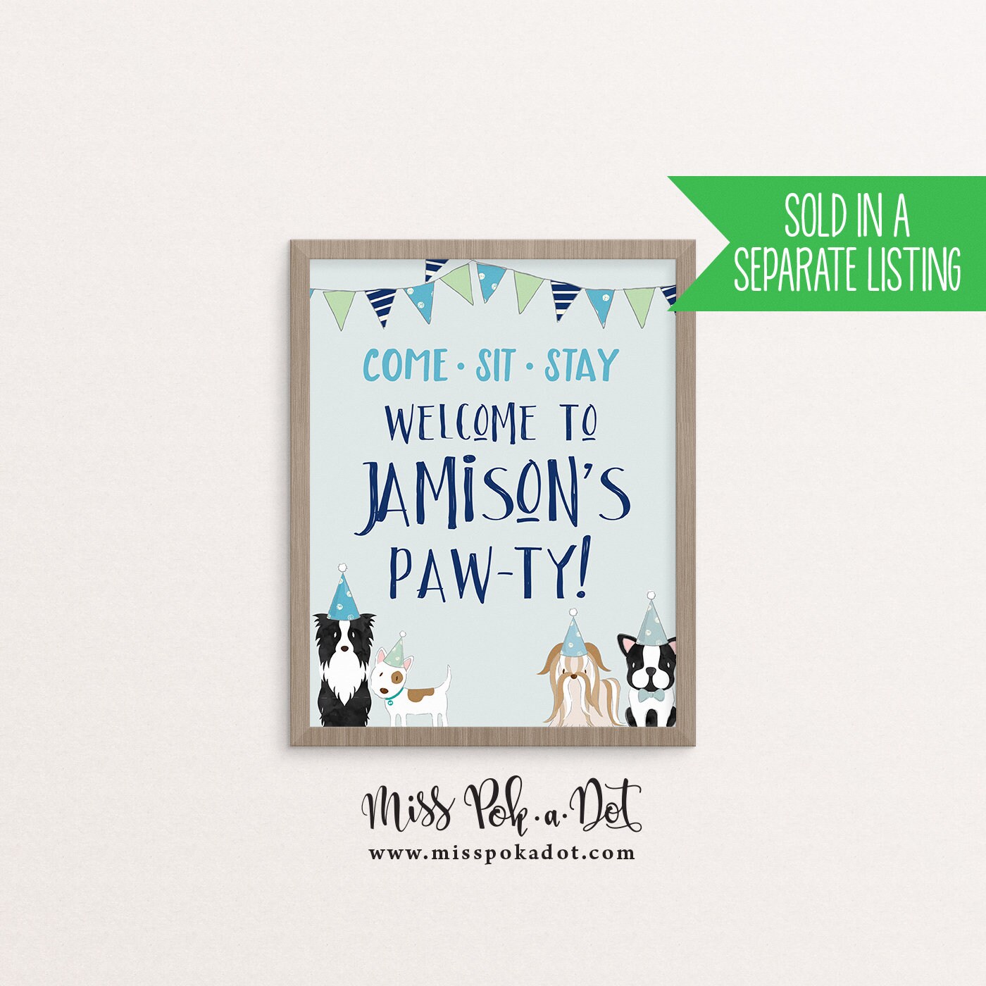 Hot Dog Bar Menu Sign Editable Printable Dog Birthday Party | Etsy