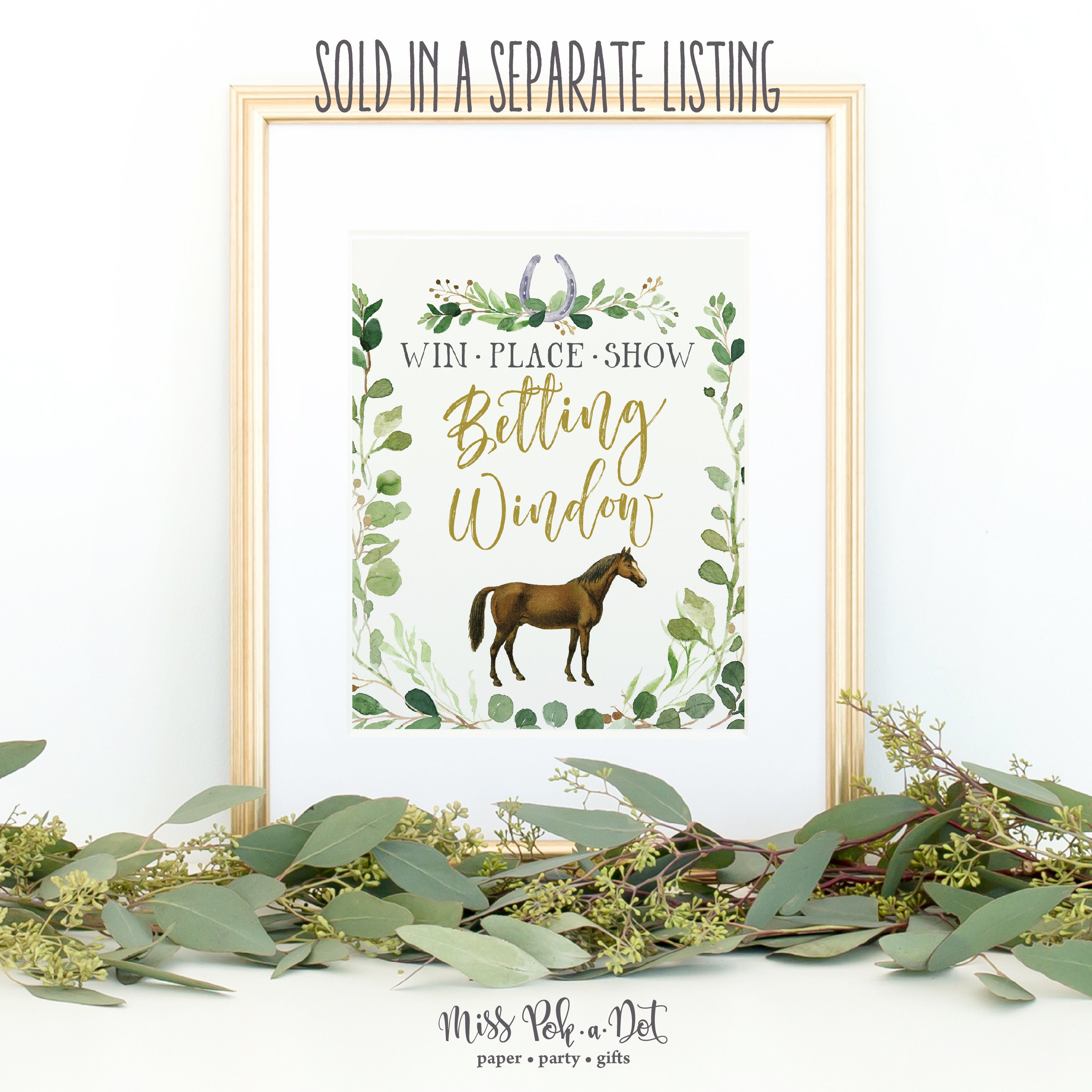 Horse Race Betting Sign and Bet Slips Editable Printable - Etsy UK