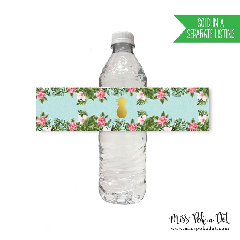 Tropical Pineapple Food Sign Table Tent Printable Luau - Etsy