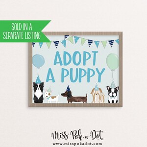 Puppy Dog Birthday Milestone Board, 1st, First Stat Sign, Pet Editable ...