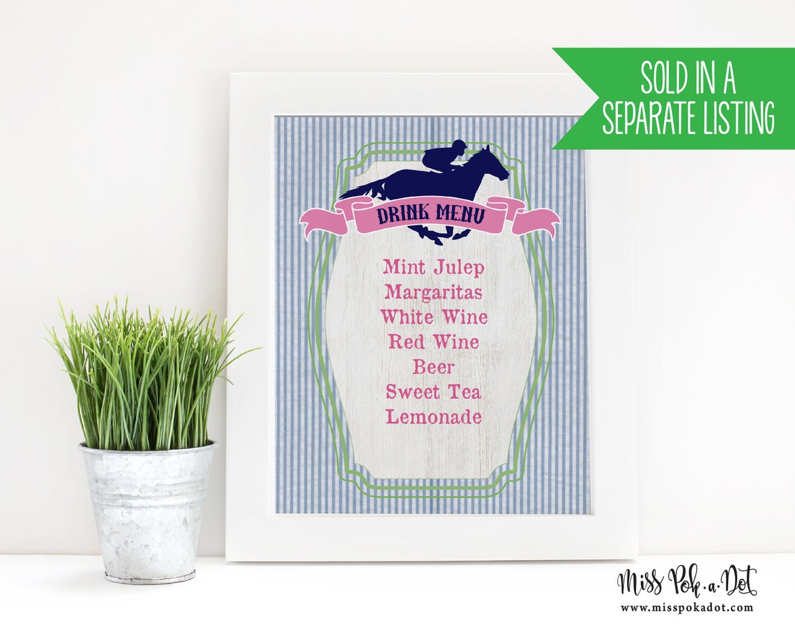 Betting Window Derby Party Sign, Printable, Horse Race Decoration ...