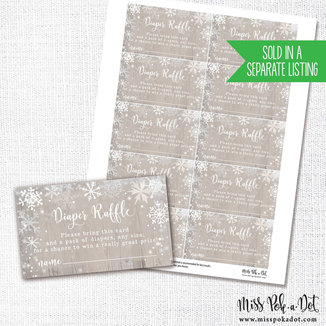 White Snowflake Wishes for Baby Card Sign Printable Winter - Etsy