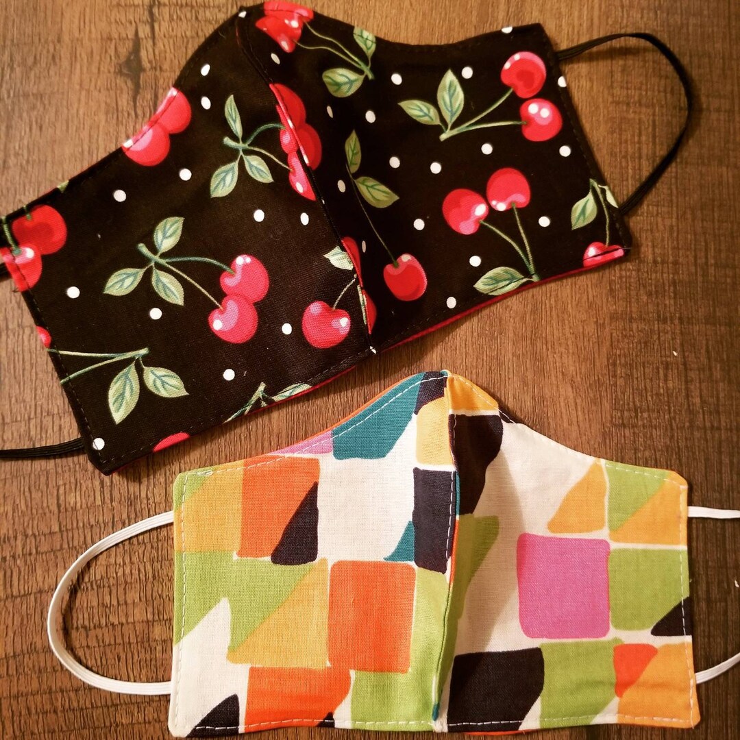 Handmade Fabric Masks - Etsy