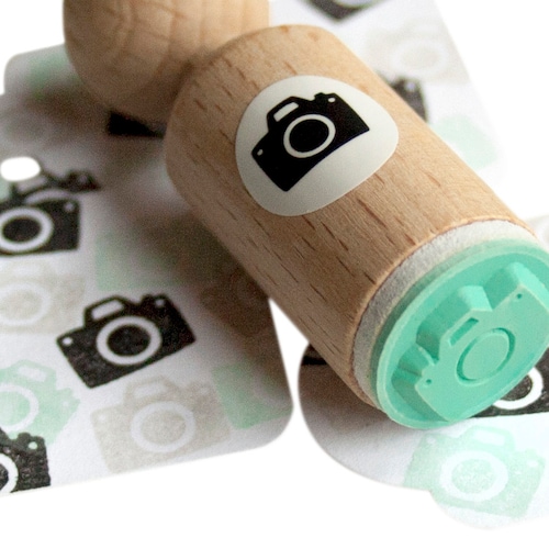 Camera Mini Stamp With Mint Rubber - Etsy