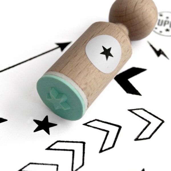 Star Rubber Stamp - Etsy