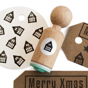 House With Windows, Mini Stamp Mint - Etsy