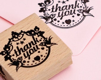 Thank You Stamp Modern Calligraphy Stamp Favor Stamp TY1242 - Etsy