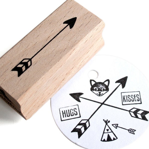 Arrow Rubber Stamp - Etsy