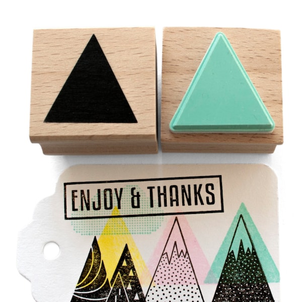 Triangle Stamp - Etsy