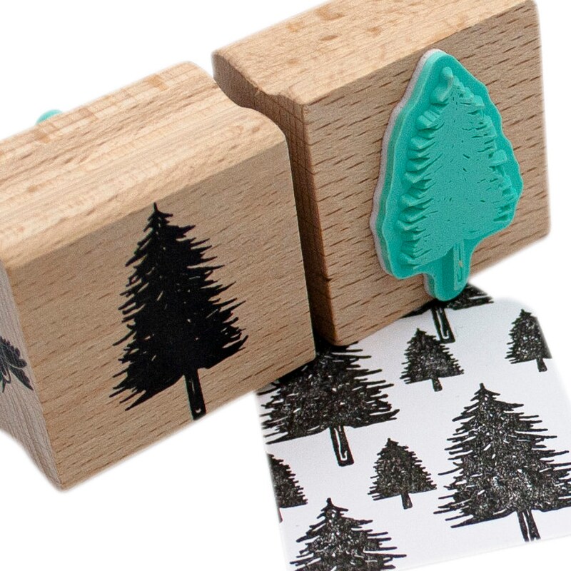 Pine Tree Stamp - Etsy