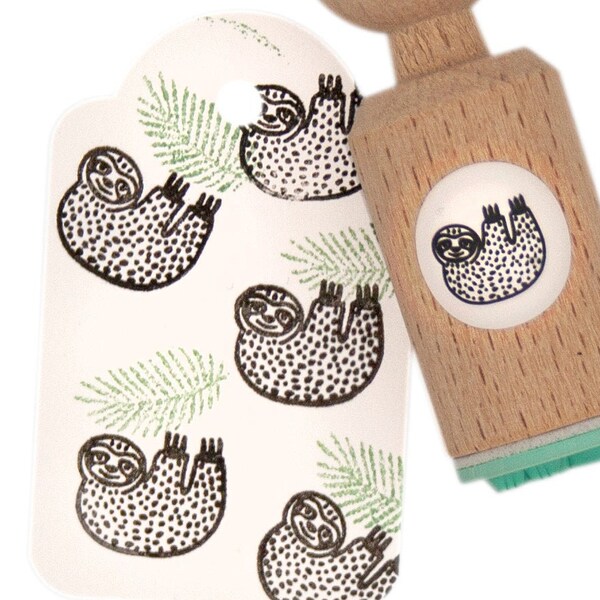 Sloth Rubber Stamp - Etsy