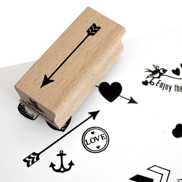 Arrow Rubber Stamp - Etsy