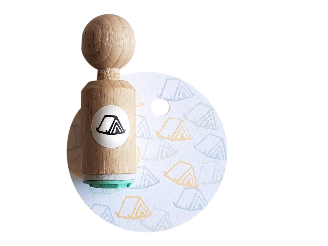 Tent Mini Stamp, Tent Ink Stamp, Mini Tent Stamp, Tent Rubber Stamp ...