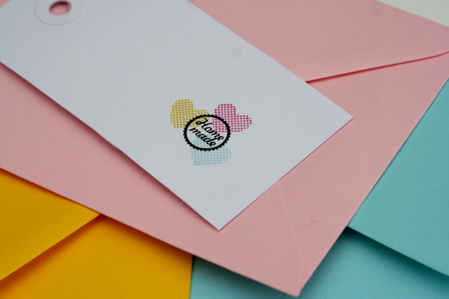 Home Made Mini Text Stamp With Mint Rubber | Etsy