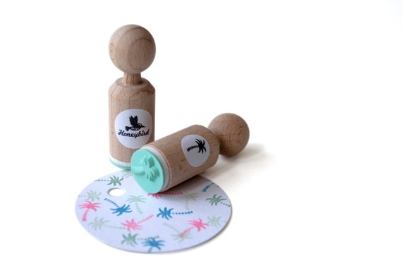 Palm Tree Stamp Mini Palm Tree Stamp Palm Tree Ink Palm | Etsy