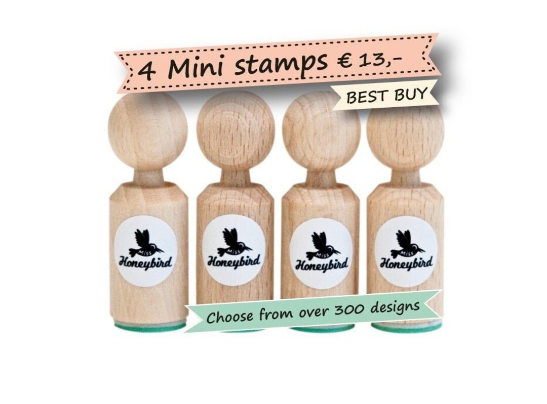 Choose 4 Mini Stamps From About 300 Different Designs - Etsy