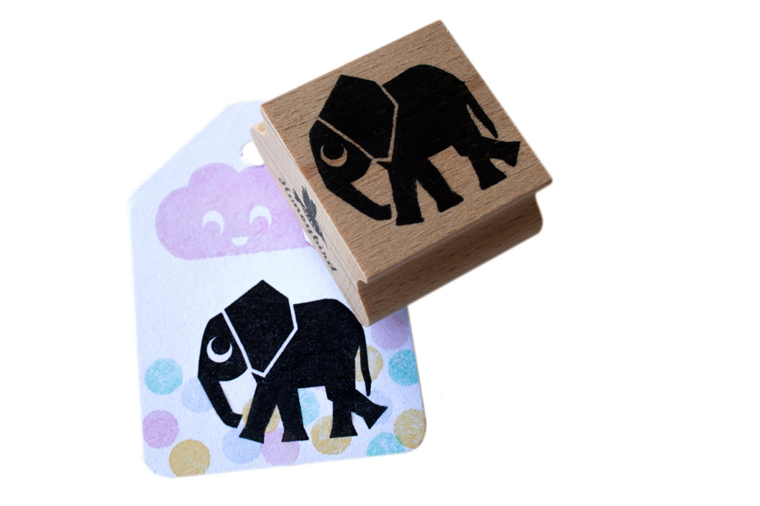 Elephant Stamp Elephant Ink Stamp Elephant Rubber Stamp | Etsy