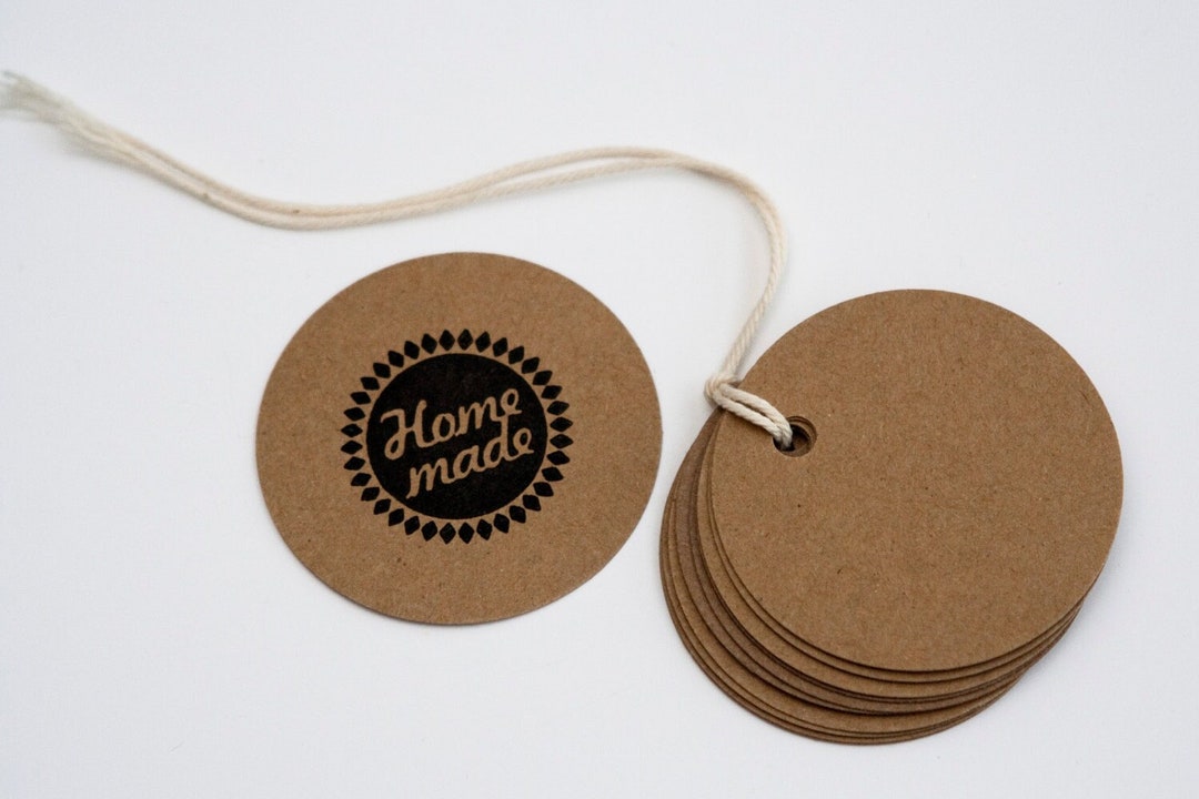 20 Medium Extra stevige Kraft karton labels - Etsy Nederland