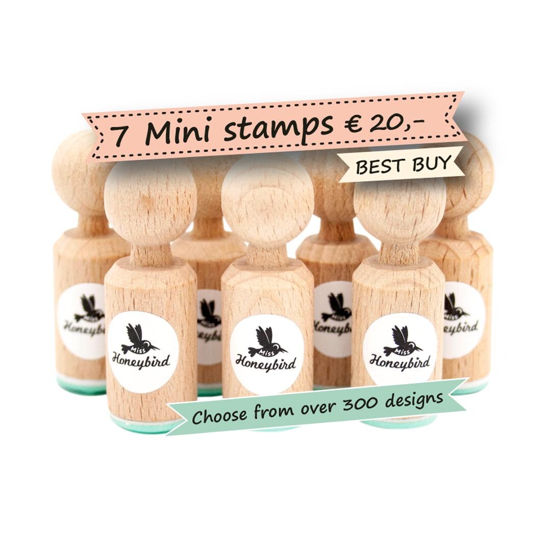 Choose 7 Mini Stamps From About 300 Different Designs - Etsy