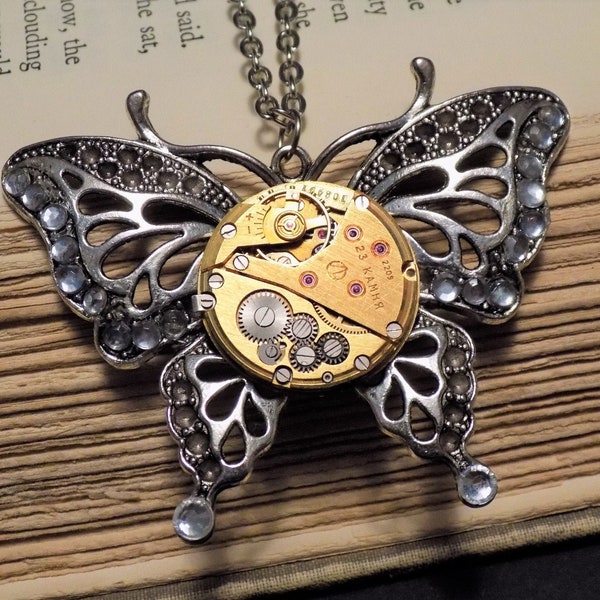 Clockwork Necklace - Etsy