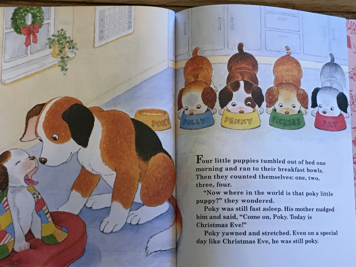Lot of 2 the Poky Little Puppy Golden Books First Christmas Children's ...