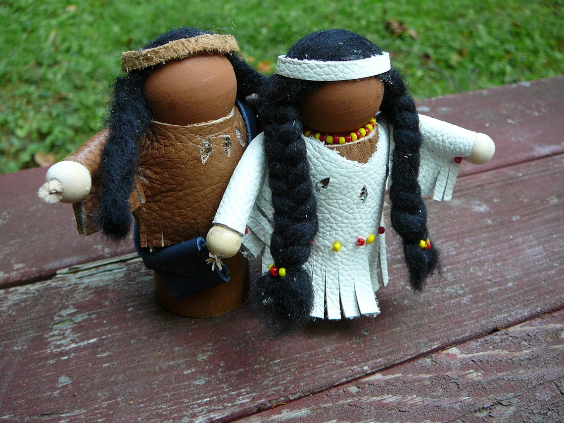 Native American Miniature Pair One of a Kind Ethnic Dolls - Etsy