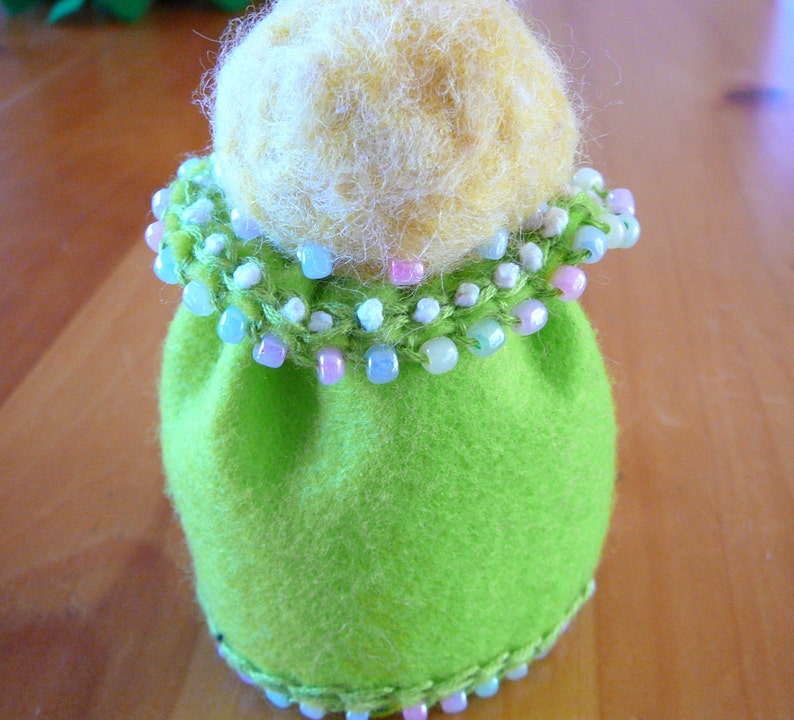 Lady Spring Peg Doll, Waldorf Wooden Peg Doll, Handmade Miniature - Etsy