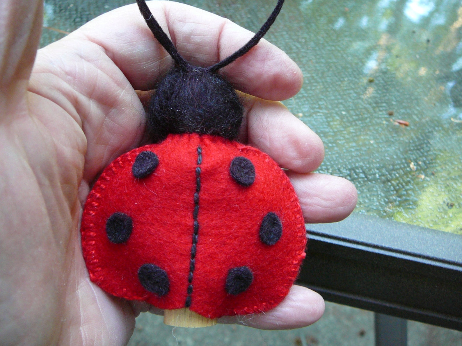 Ladybug Peg Doll Waldorf Inspired Small Wool Felt Ladybird - Etsy